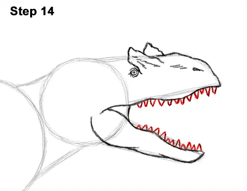 How to Draw an Allosaurus Dinosaur
