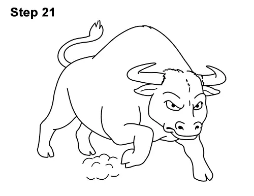 How to Draw a Bull (Cartoon)