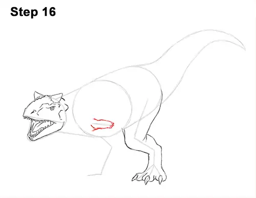 How to Draw a Carnotaurus