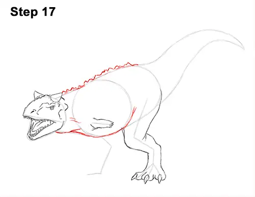How to Draw a Carnotaurus