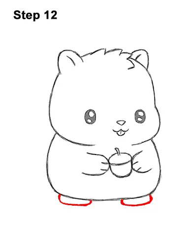 How to Draw a Chipmunk (Cartoon) VIDEO & Step-by-Step Pictures