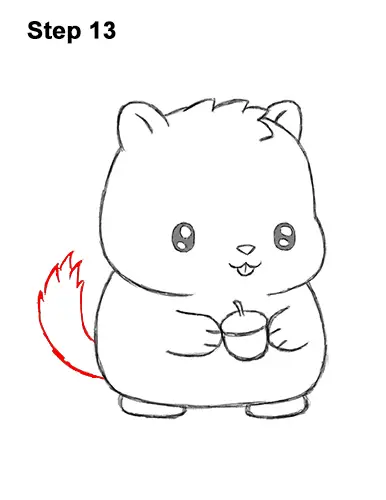 How to Draw a Chipmunk (Cartoon) VIDEO & Step-by-Step Pictures