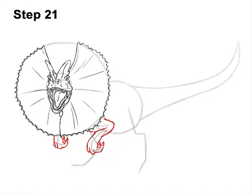 How to Draw a Dilophosaurus