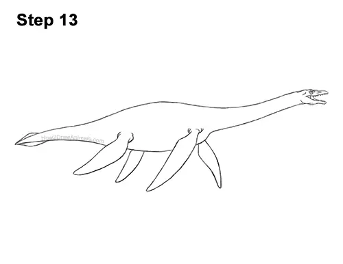 How to Draw a Plesiosaurus VIDEO & Step-by-Step Pictures