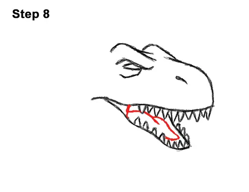 How to Draw a Tyrannosaurus Rex (Cartoon)